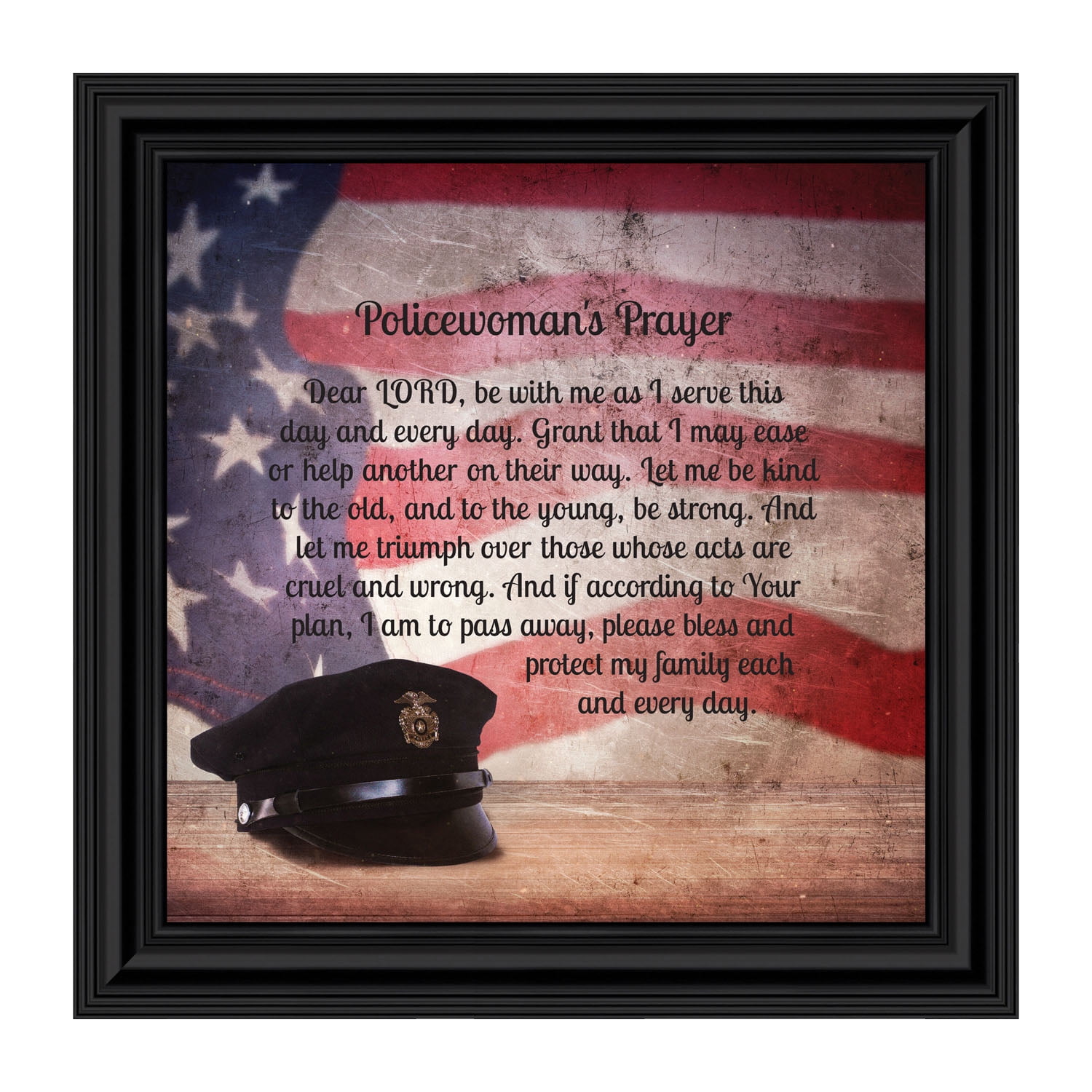 Policewoman's Prayer, Police Officer Gifts for Women, Police Woman ...