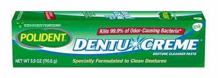 Polident Dentu-Creme Denture Cleanser: Low-Abrasive Cleaning Toothpaste ...