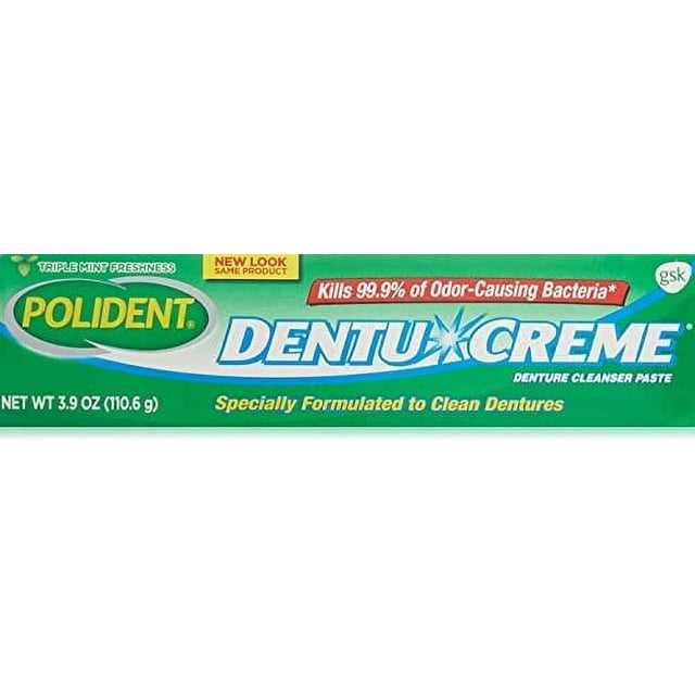 Polident Dentu Creme Denture Cleansing Toothpaste - 3.9 Oz (pack of 1 ...