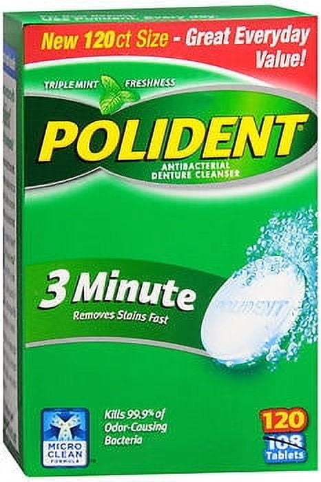 Polident Denture Cleaner (BX/120) HSA/FSA Eligible - Walmart.com