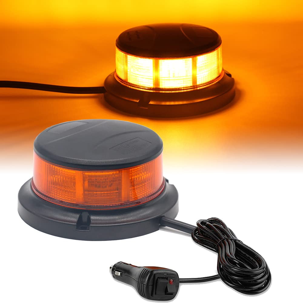 Polieez 4.3inchs 64LEDs Rotating MSF2 Beacon Light, 12-24V Small ...