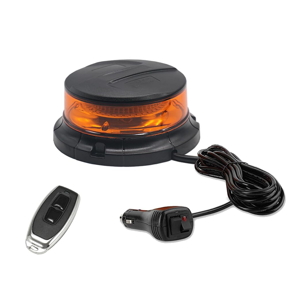 Polieez Remote Control Magnetic Beacon Light with 42 LEDs & 10 Modes ...