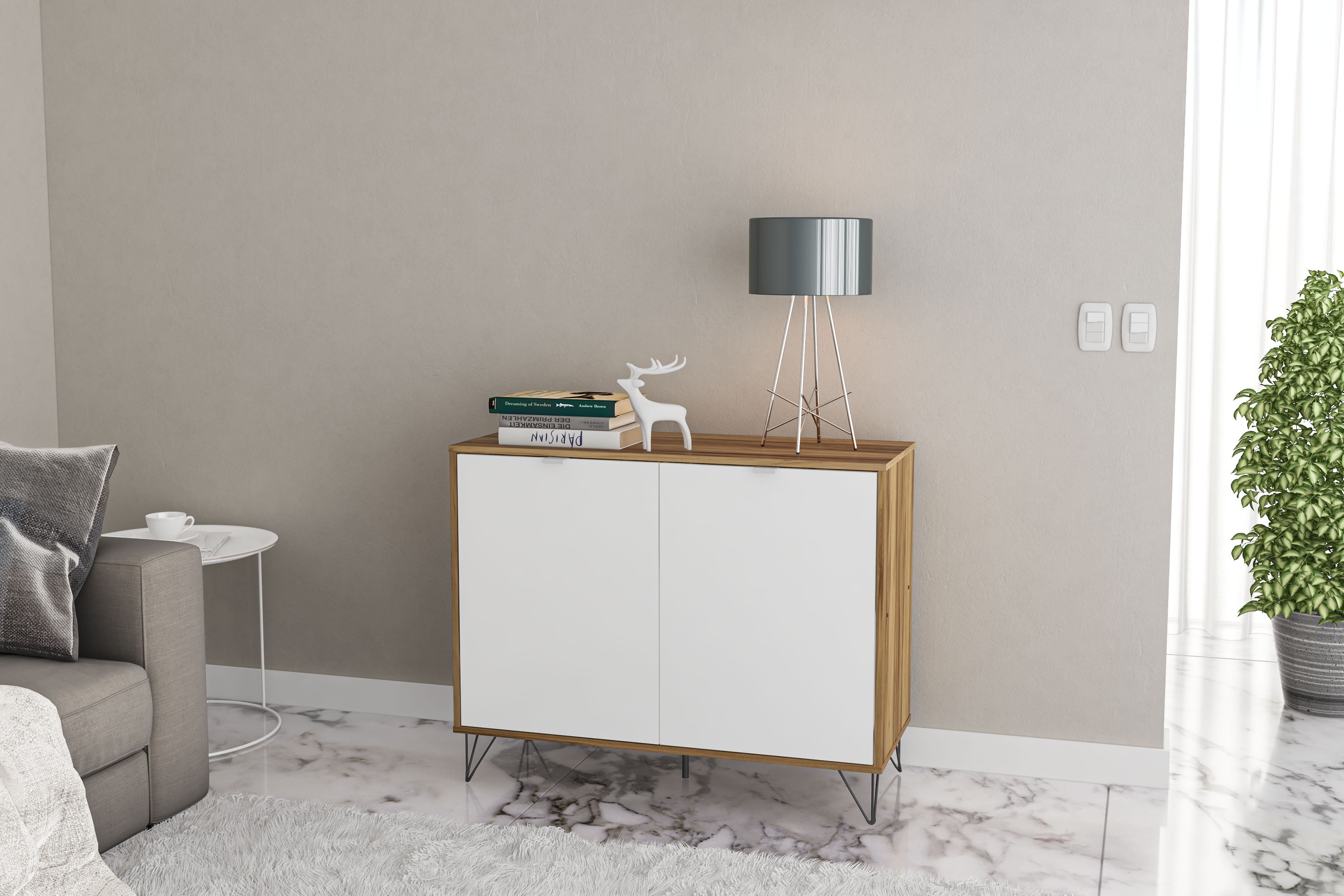 Free Shipping! Polifurniture Missouri Modern Sideboard with 2 Doors ...