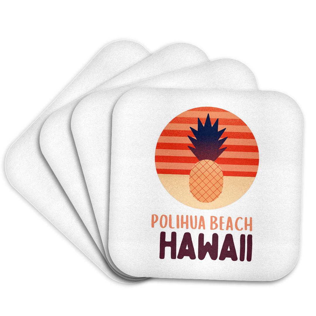 3drose, Polihua Beach Hawaii Travel Prints Remembrance Gift, Set of 4 ...