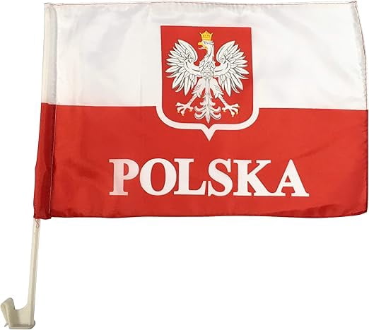 Polish Accessories | Poland Flag Pole Car Decor - Polish Flag with ...