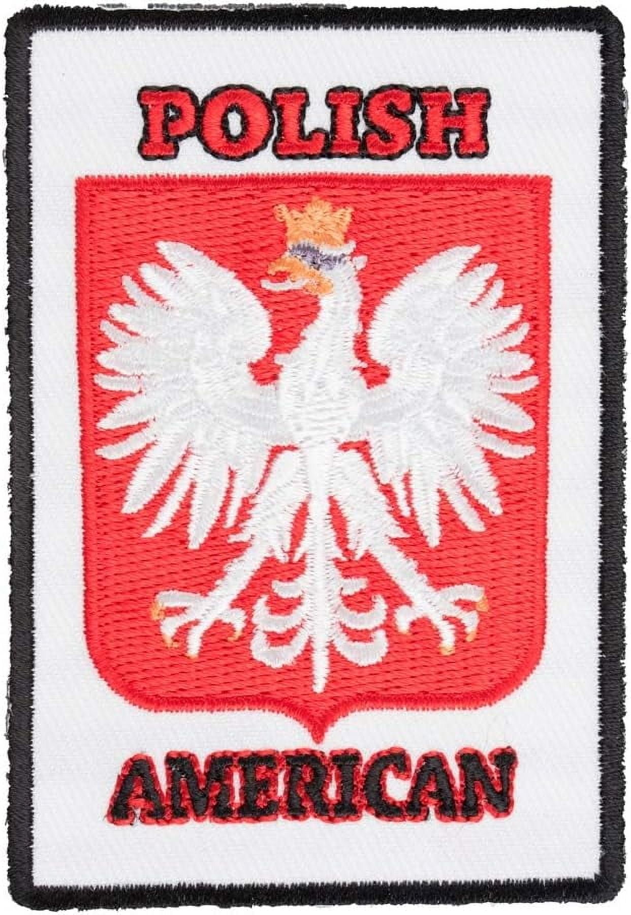 Polish-American Crest Patch, Polish Flag Patches - Walmart.com