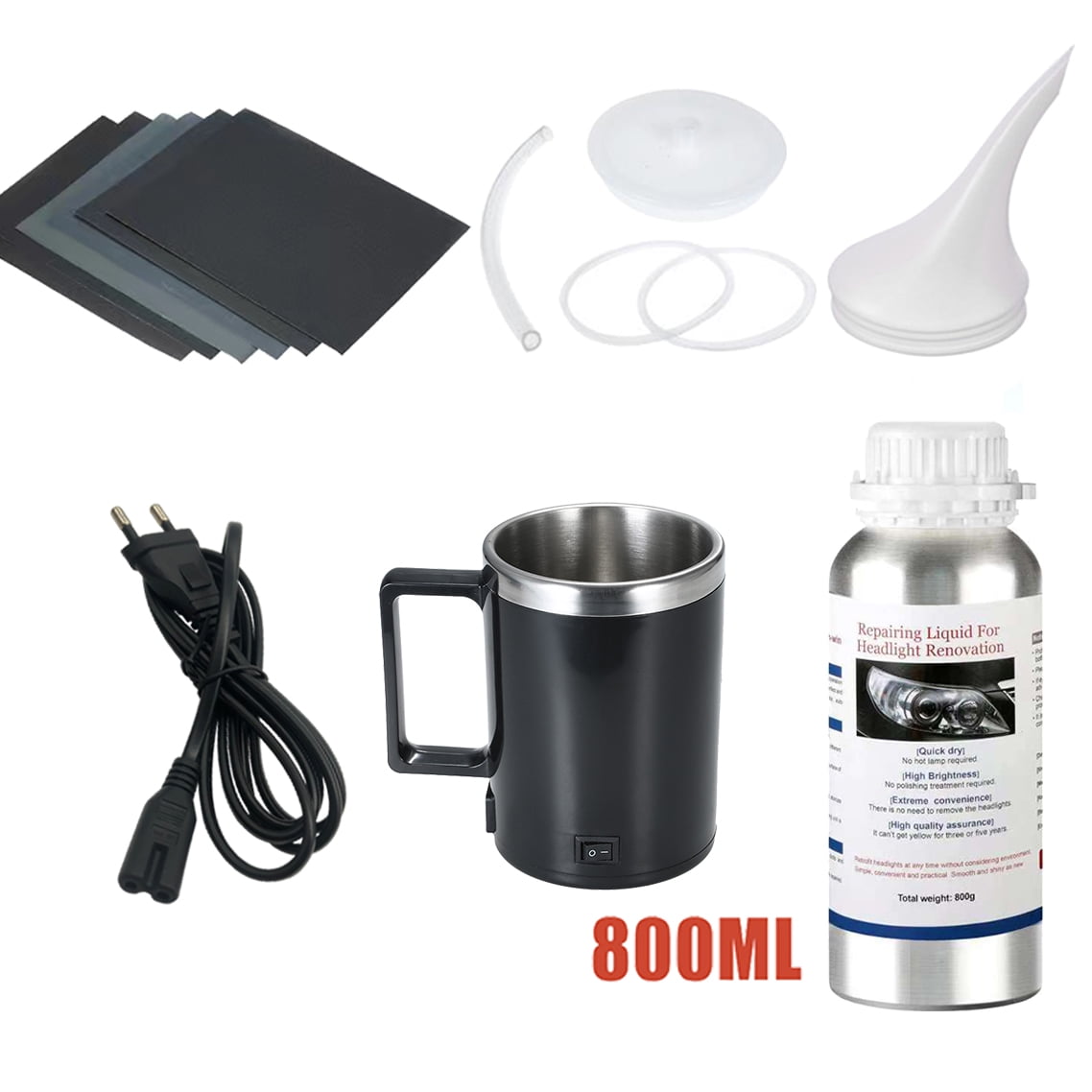 Polish Car Headlight Kit 800G Liquid Polymer Headlight Repair ...