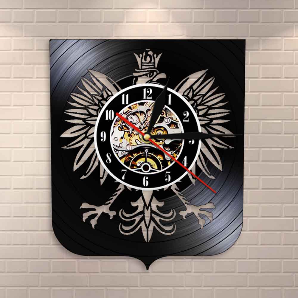 Polish Coat of Arms Polska Wall Clock Patriotic Polish Eagle Poland ...