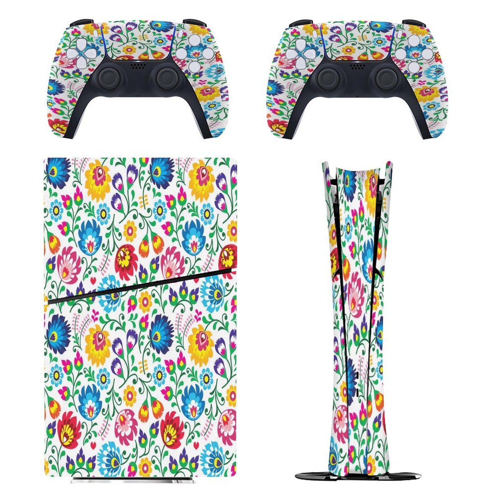 Polish Folk Art Floral Pattern PS5/PS5 Pro/PS5 Slim Digital Disc Skin ...
