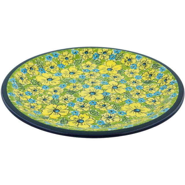 Polish Pottery 10¾-inch Dinner Plate (Floral Paradise Theme) Signature ...
