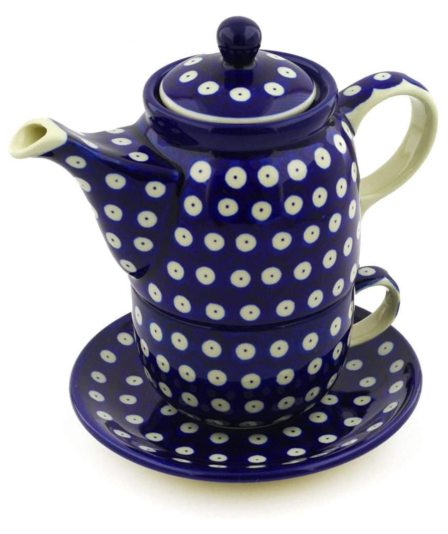 Polish Pottery 16 oz Tea Set for One made by Ceramika Artystyczna ...