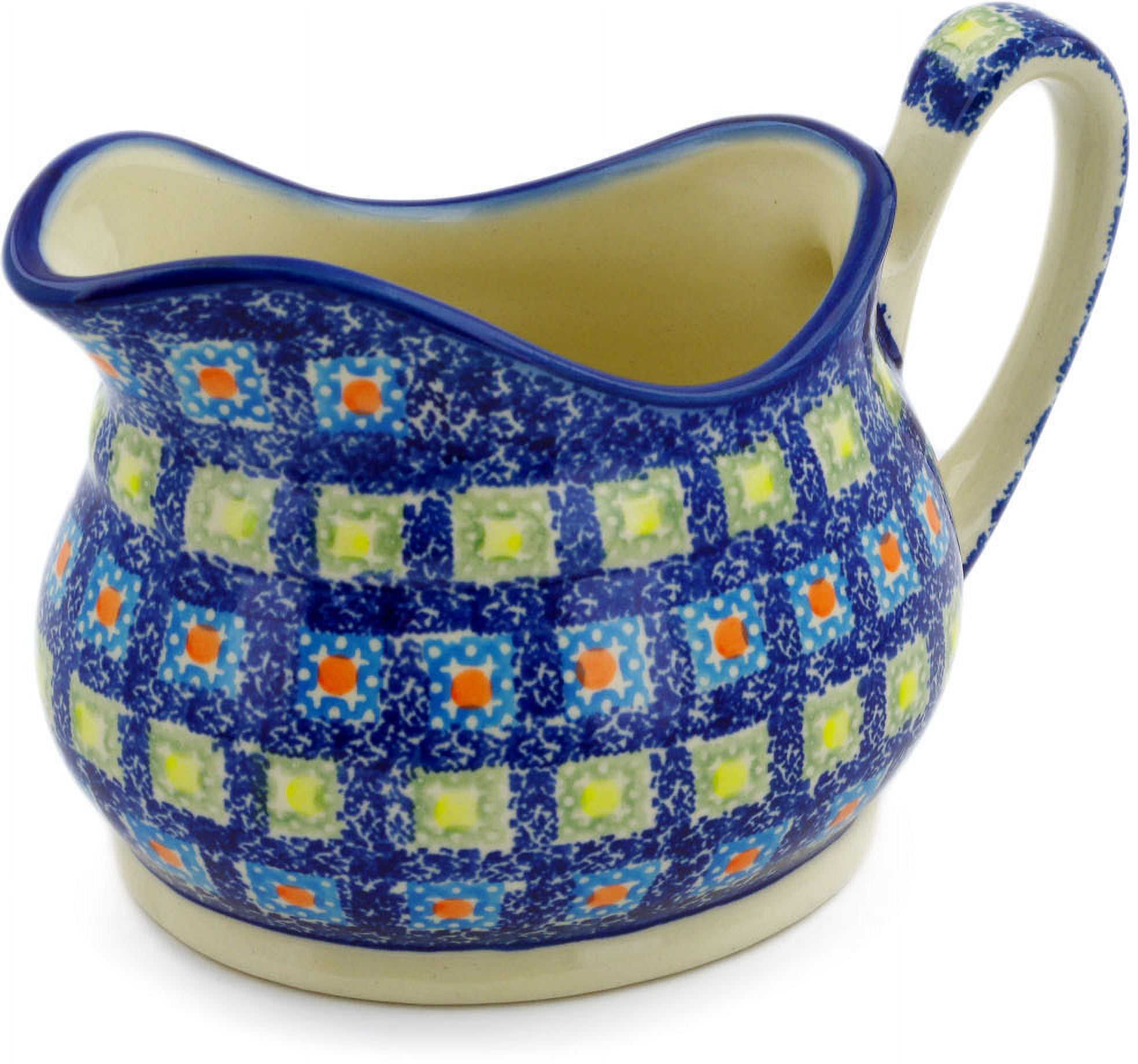 Polish Pottery 18 oz Gravy Boat (Mosaic Tile Theme) Hand Painted in ...