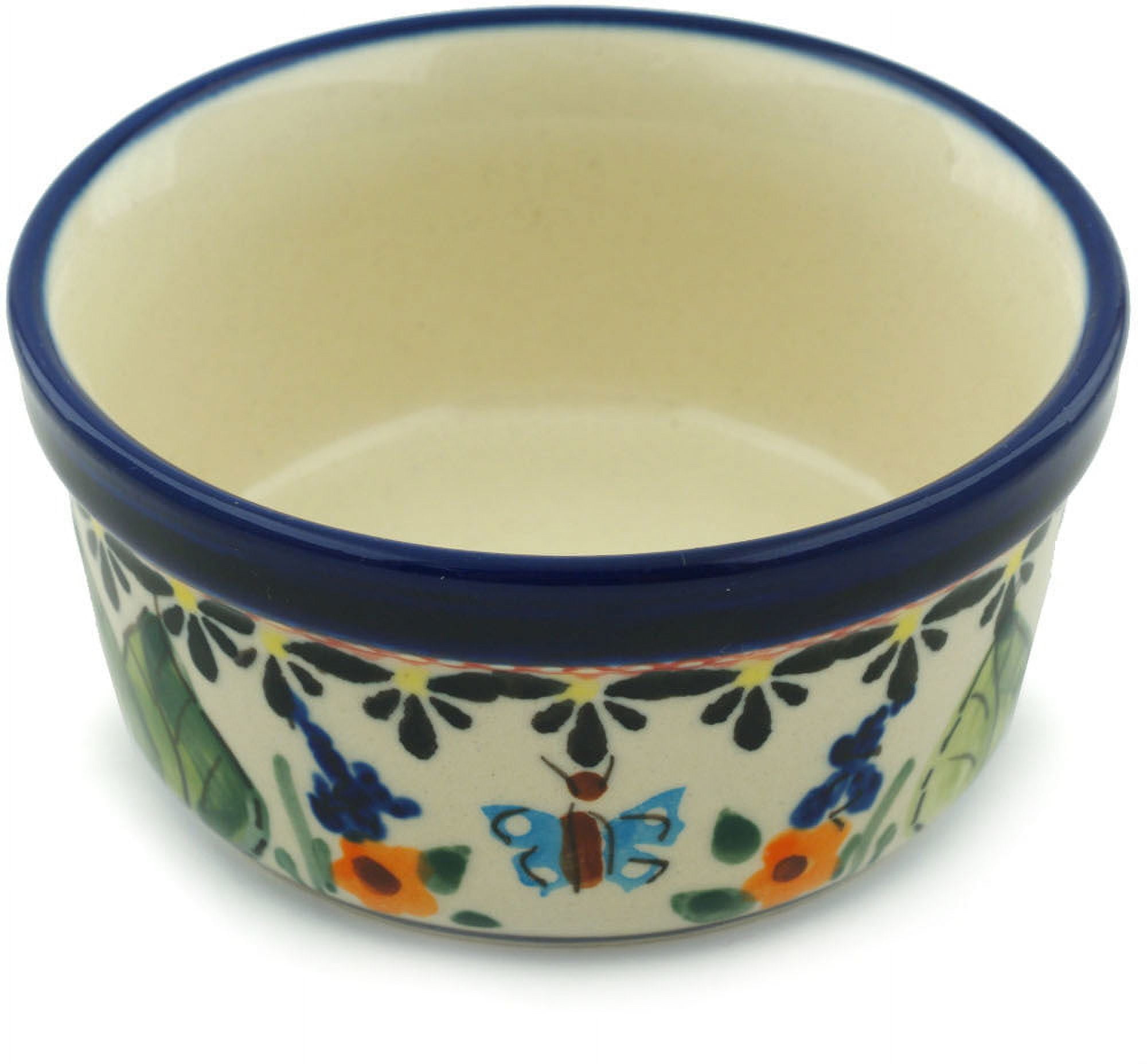 Polish Pottery 3½-inch Bowl (Spring Splendor Theme) Signature UNIKAT ...