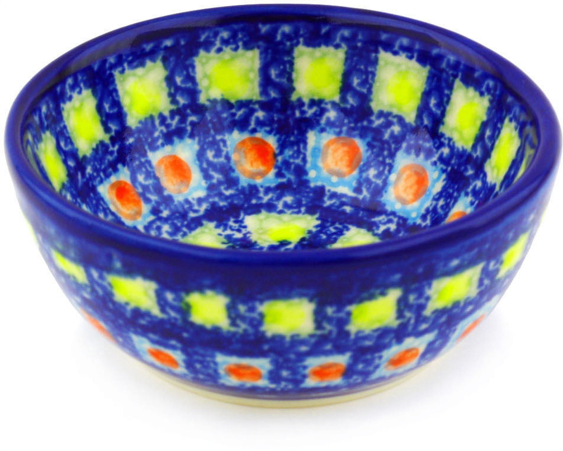 Polish Pottery 4-inch Bowl (Mosaic Tile Theme) Signature UNIKAT Hand ...