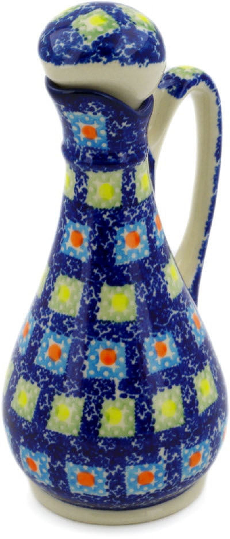 Polish Pottery 4 oz Bottle (Mosaic Tile Theme) Hand Painted in ...