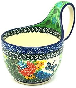 Polish Pottery Loop Handle Bowl - Unikat Signature U4612 - Walmart.com