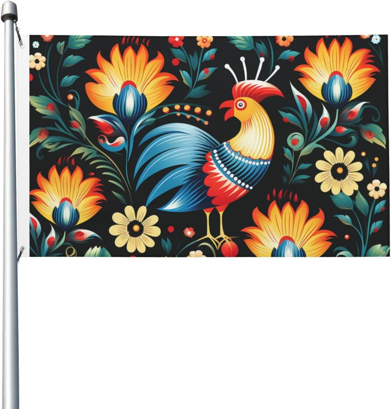Polish folk art pattern Flag 2x3 ft Flags for Outside Funny Banner ...