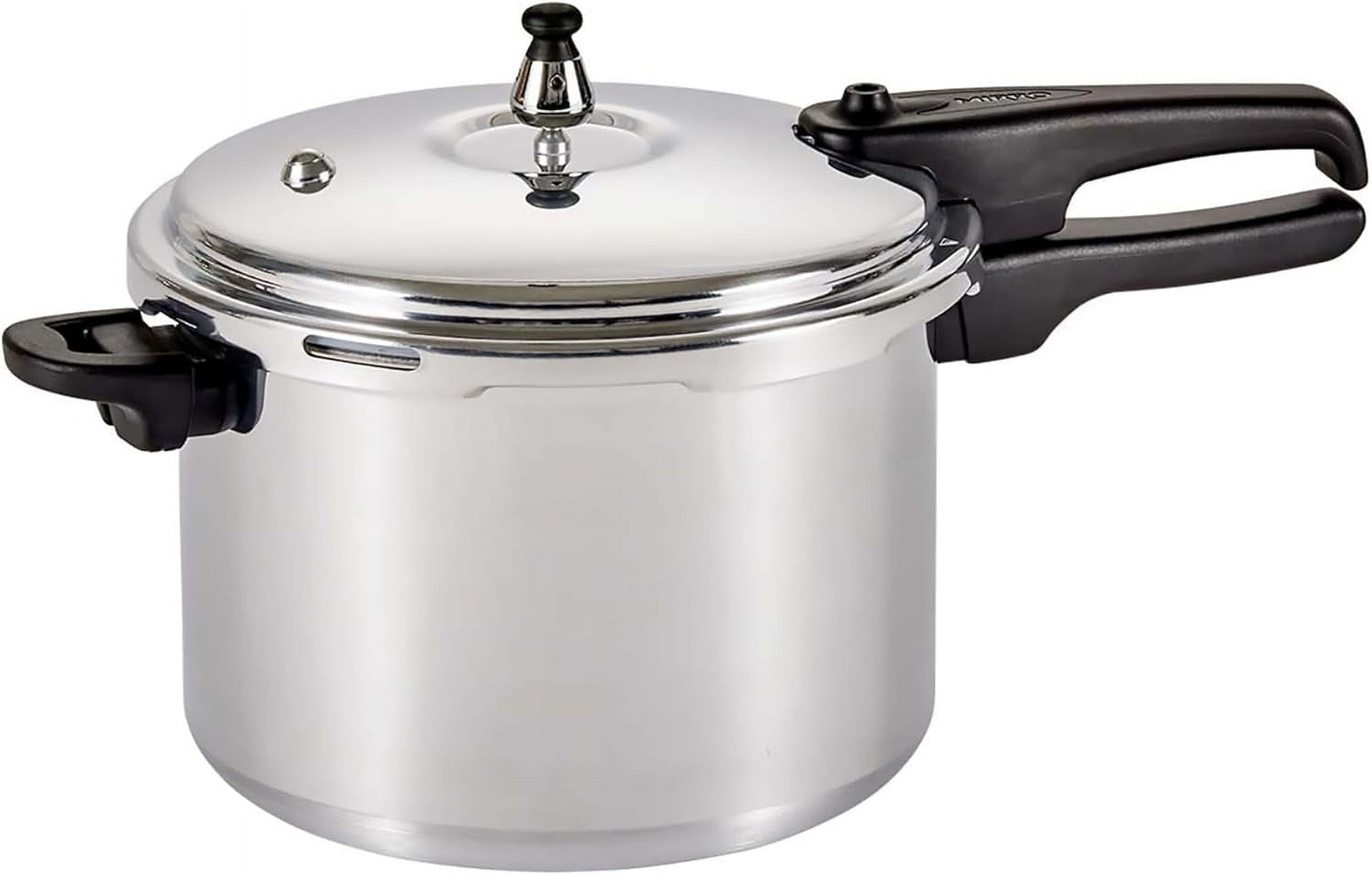 Polished Aluminum 10-PSI Pressure Cooker Cookware, 8-Quart, Silver ...