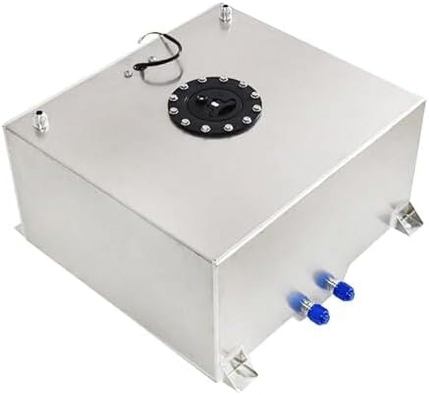 Polished Aluminum 15 Gallon Racing Drift Fuel Cell Tank+level Sender ...