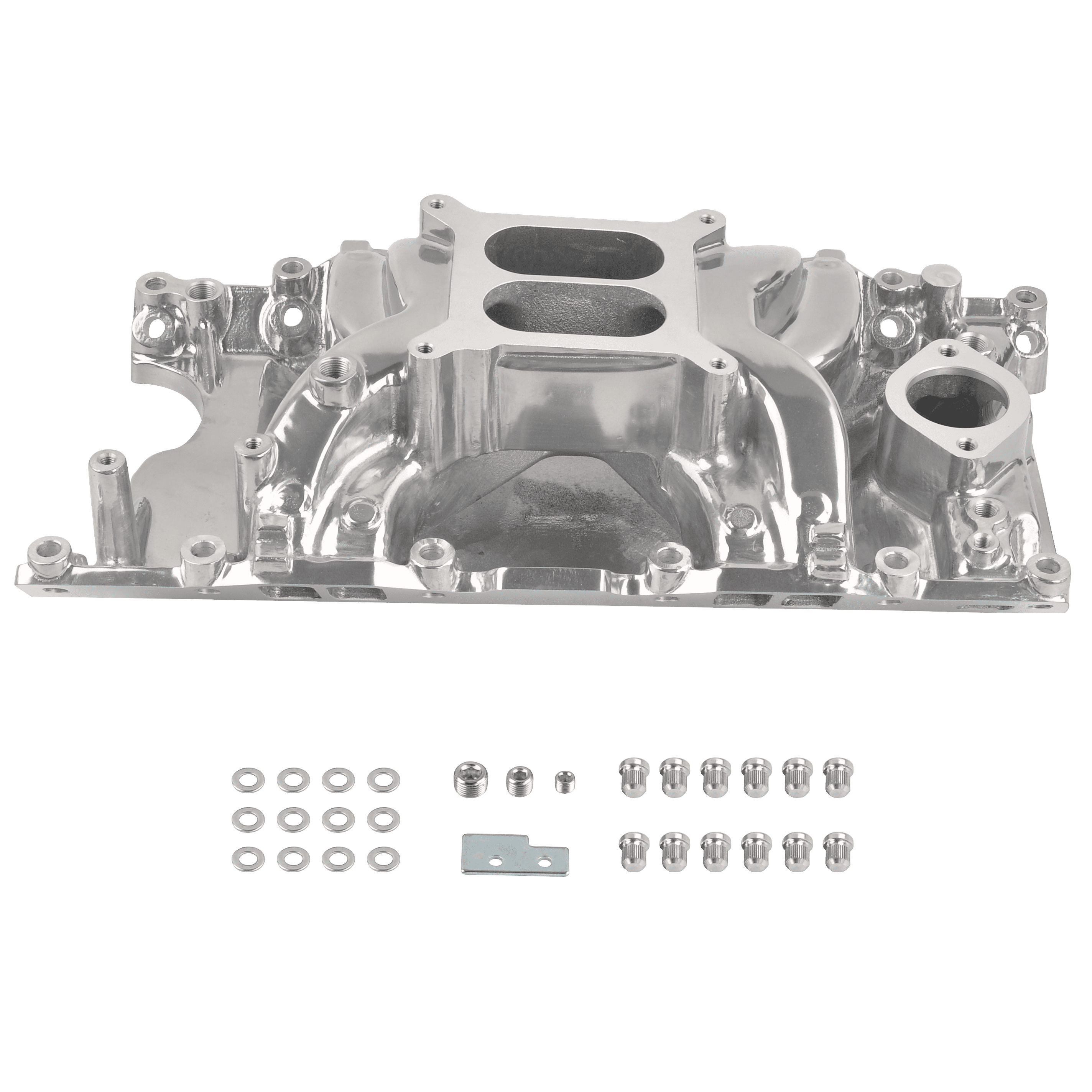 Polished Aluminum Intake Manifold Air Gap For 1967 - 2003 SB Chrysler ...