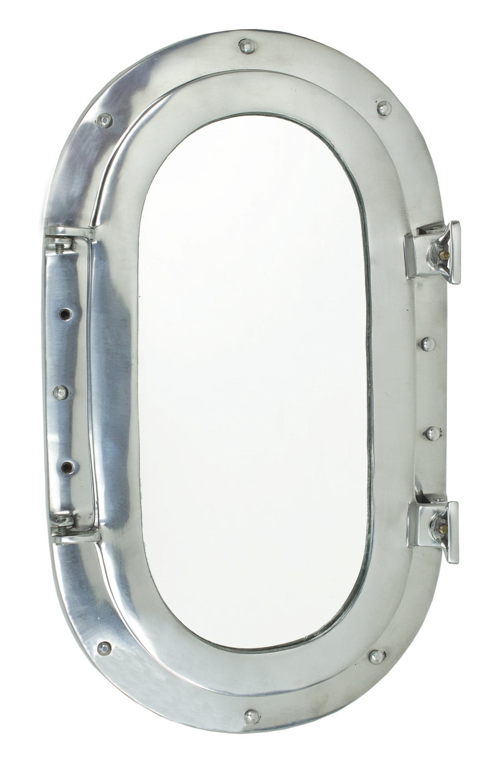 Polished Aluminum Nautical Marine Oval Ship Porthole Folding Wall ...