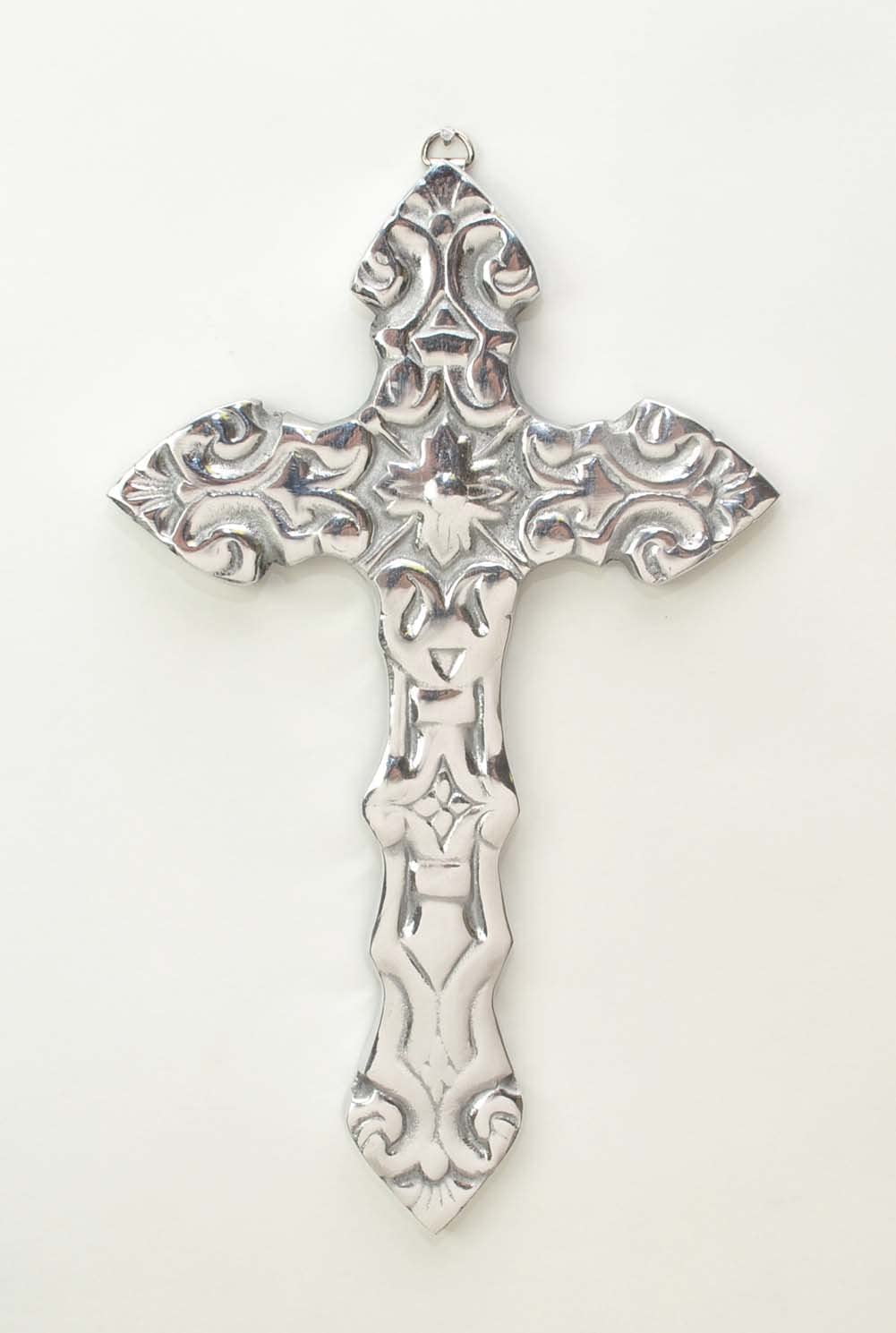 Polished Aluminum Wall Cross- 10.25 Inches H - Walmart.com