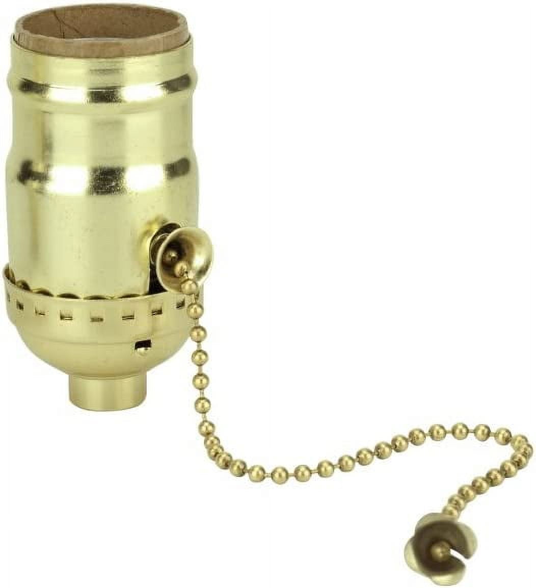 Polished Brass 21302 Pull Chain Lamp Socket - Walmart.com