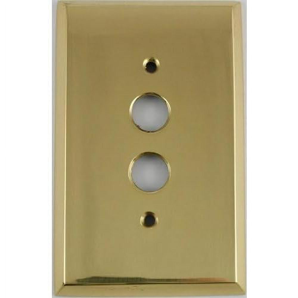 Polished Brass Single Gang Push Button Switchplate - Walmart.com
