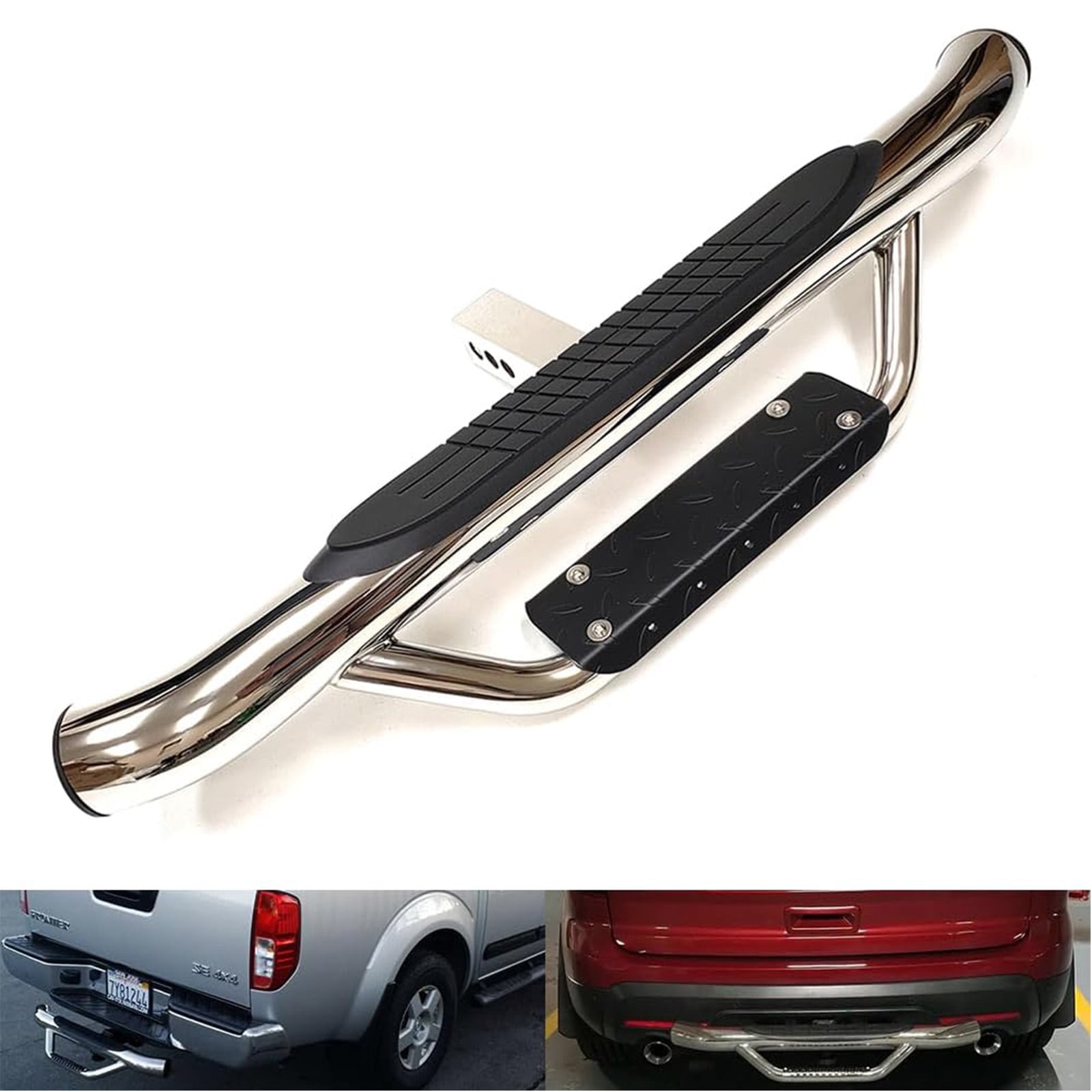 Polished Chrome 36" Towing Hitch Trailer Tow Hitch Step Bar Drop Step 3 ...