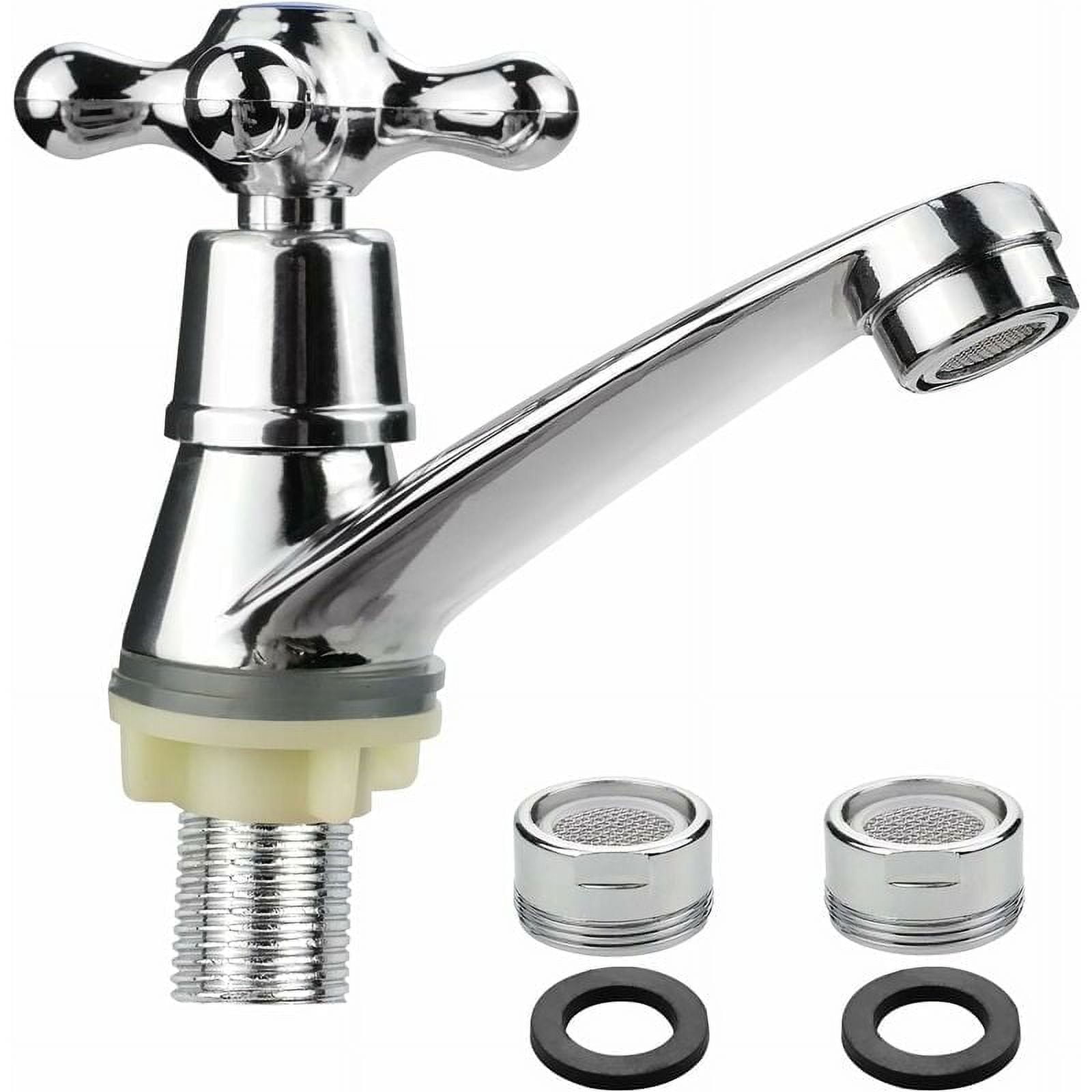 Polished Chrome Finish Faucet, Modern Elegant Design with Ceramic Core ...