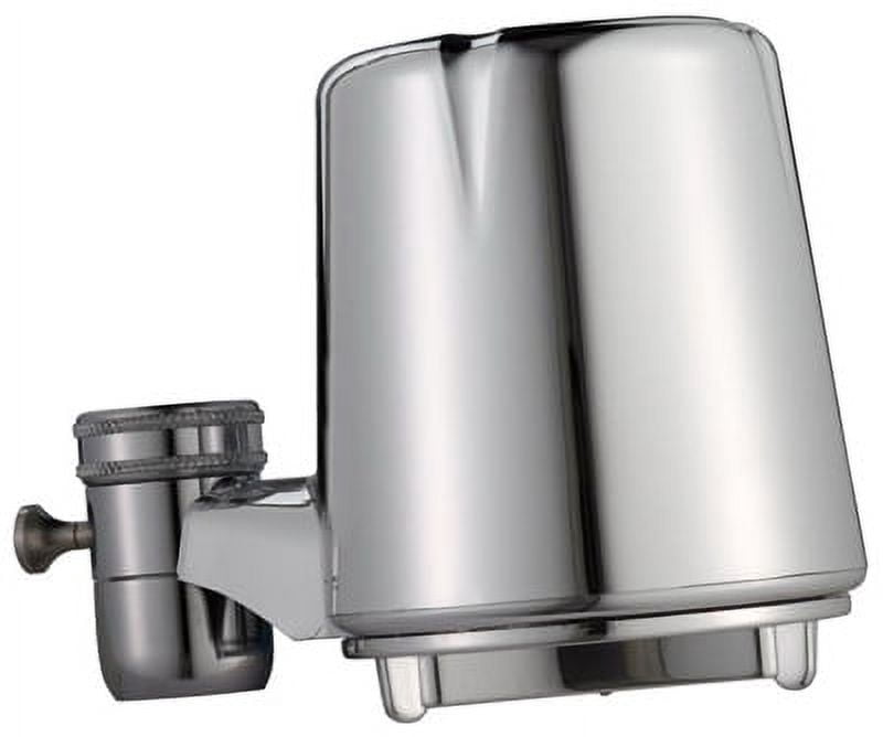 Polished Chrome Finish Faucet Mount Drinking Water Filter Installs In ...
