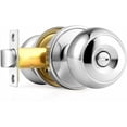 Polished Chrome Privacy Door Knob, Interior Door Lock for Bathroom ...