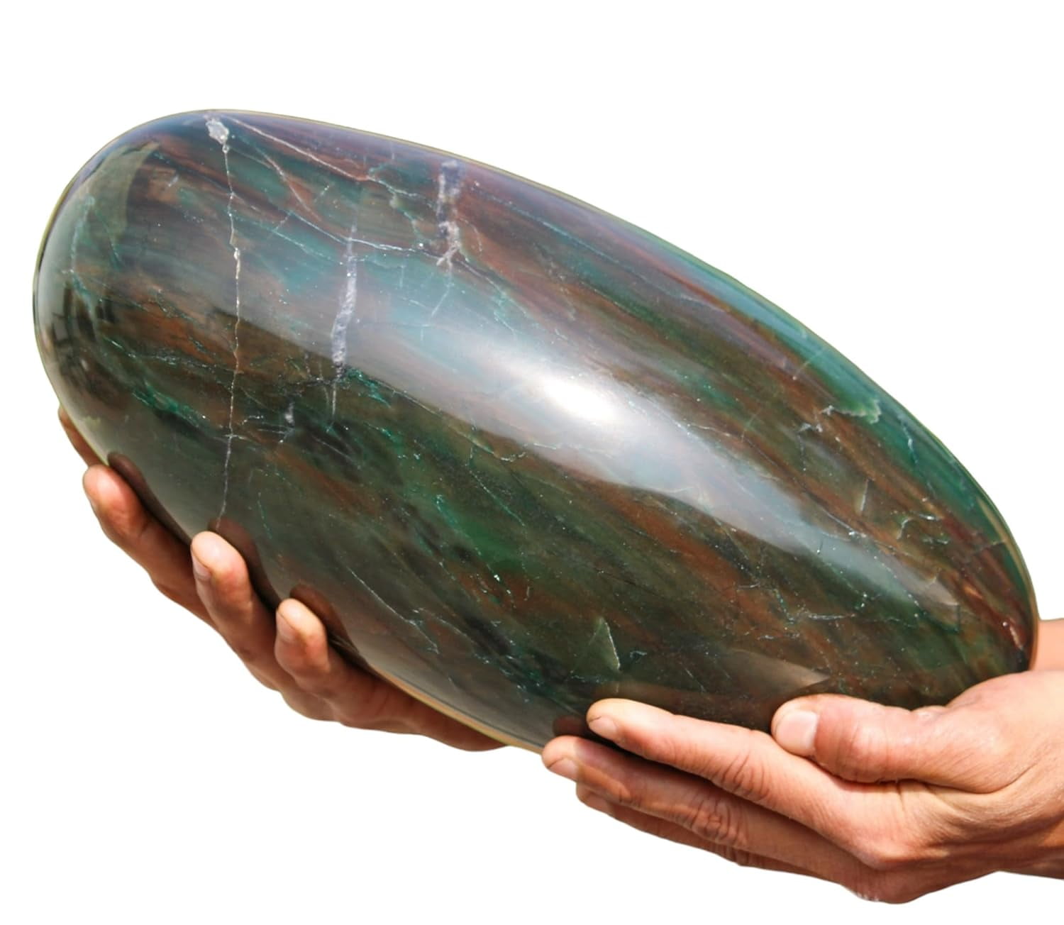 Polished Crystal Lingam Green Kyanite 320mm / 26.6lbs, Shivling for ...