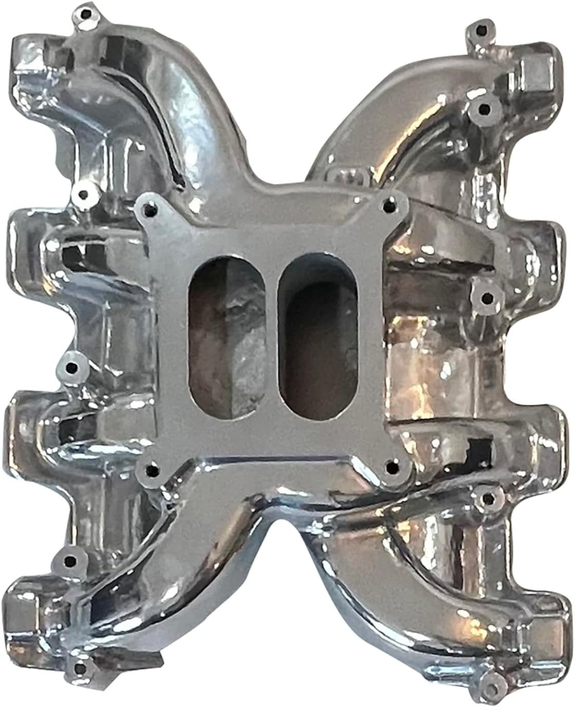 Polished Dual Plane Carburetor Intake Manifold For Cathedral Port LS ...
