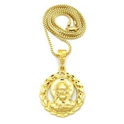 Jesus Head Chain Gold