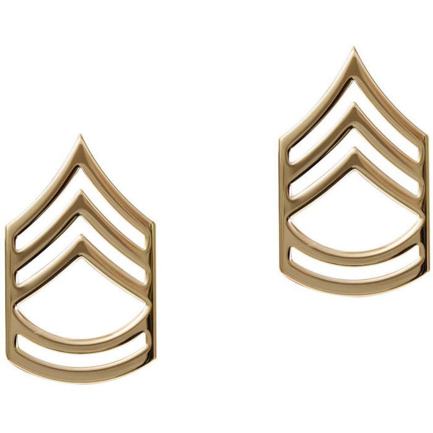 Polished - Military Sergeant First Class Pin-On Insignia Pair SFC ...