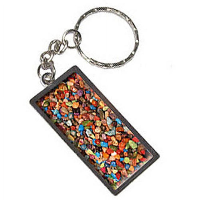 Polished Rocks Rock Tumbler Keychain Key Chain Ring - Walmart.com