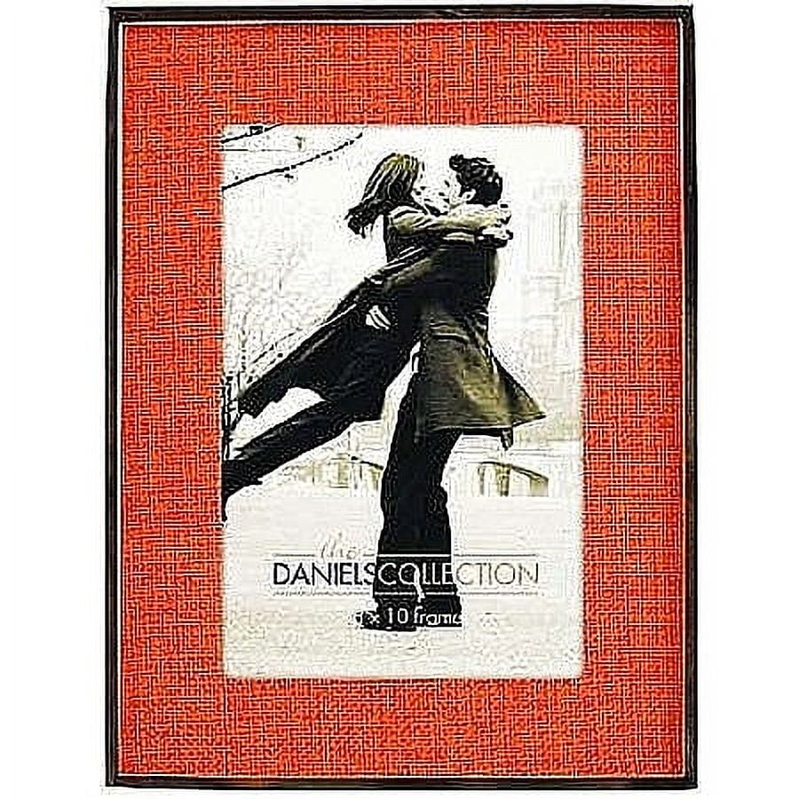 Polished Silver 8x10 with Mandarin-Red linen mat by Dennis Daniels ...