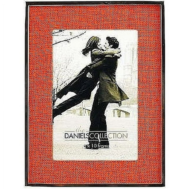 Polished Silver 8x10 with Mandarin-Red linen mat by Dennis Daniels ...