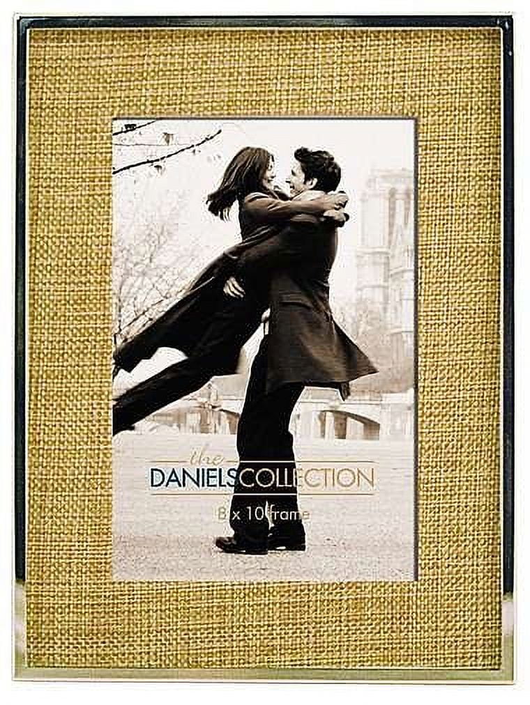 Polished Silverplate 8x10 frame with Natural Linen mat by Dennis ...