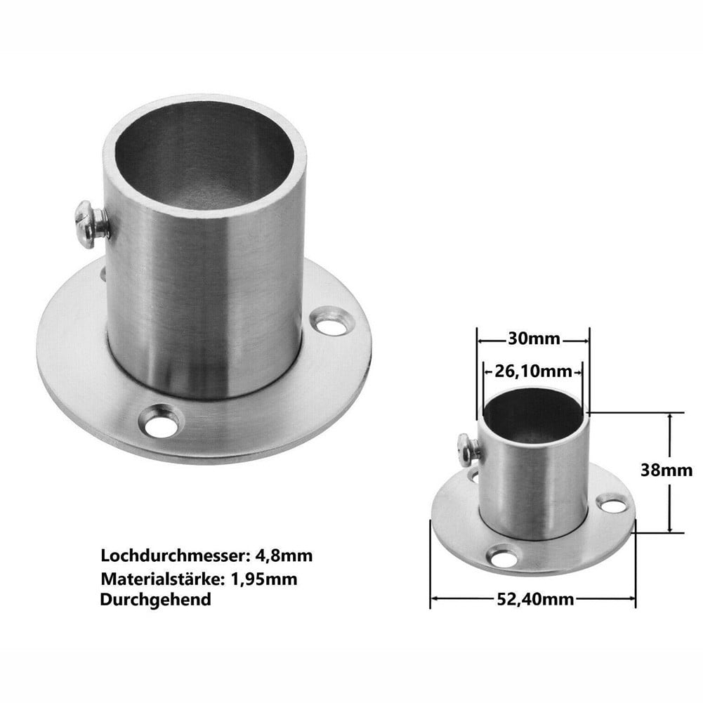 Polished Thicken Stainless Steel Flange Connection Wall Anchor Wall ...