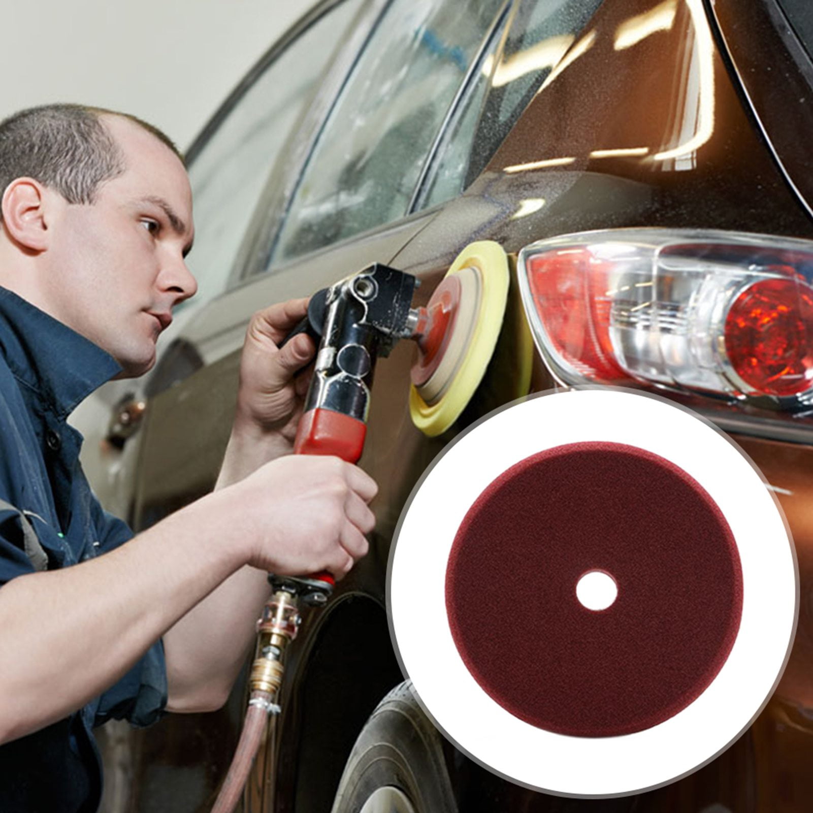 Polishing 1pc Polishing Pad 6 Inches Car Buffing Sponge For Automobiles ...