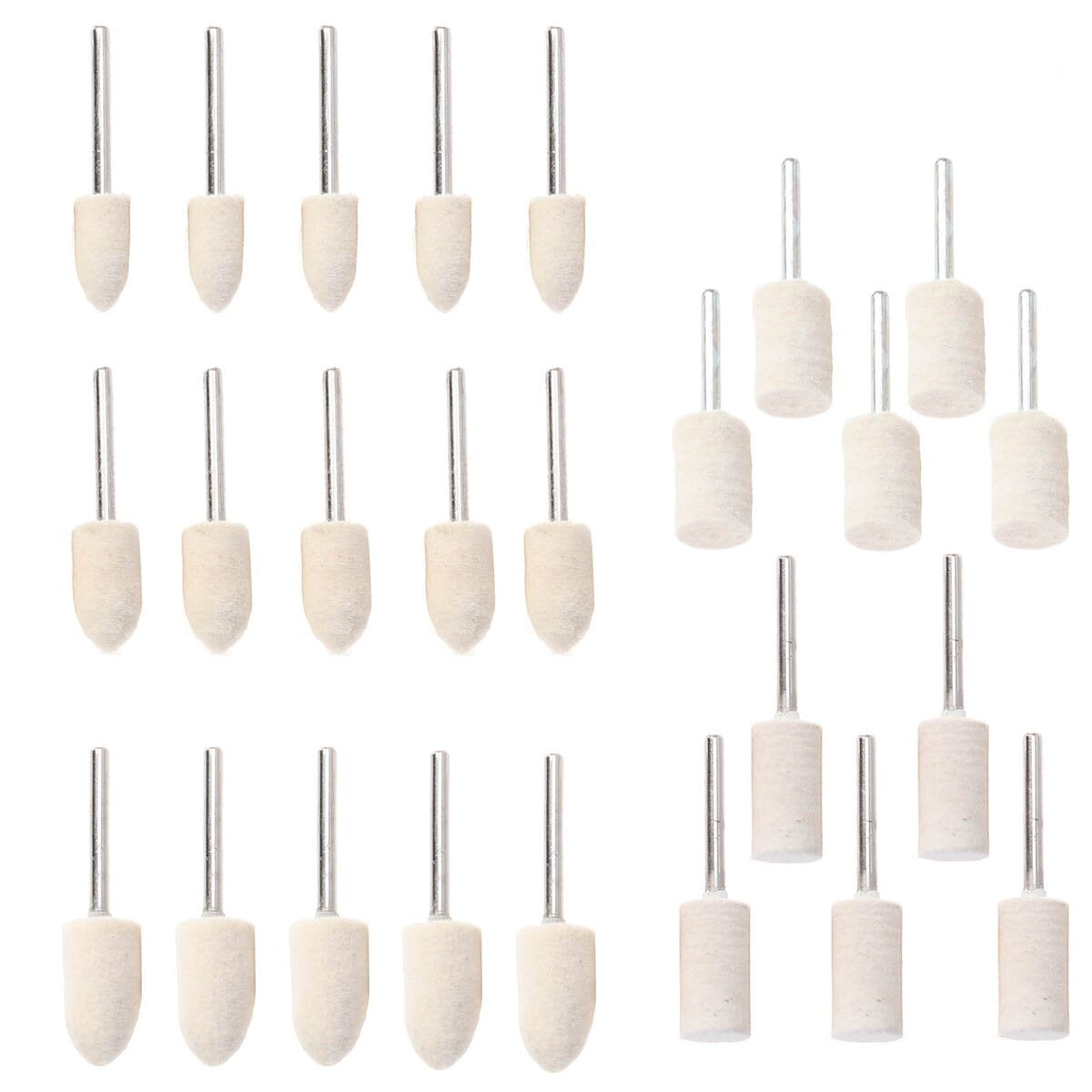 Polishing Accessories Wheel Wool Buffing Wheels Point Mandrel Kit ...