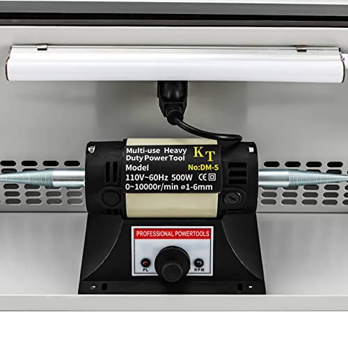 Polishing Buffing Machine, 500W 110V Tabletop Gold Silver Dust ...