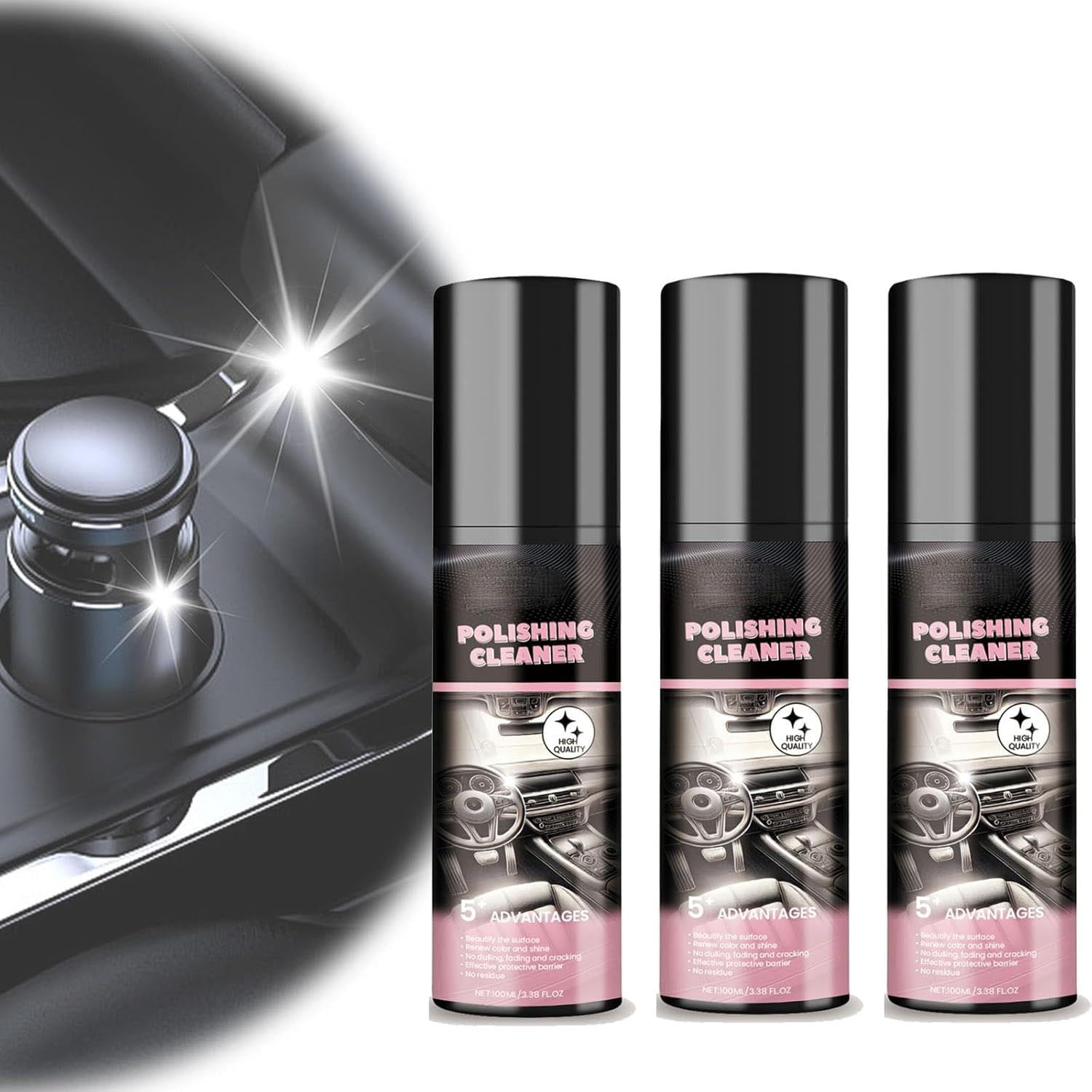 Polishing Cleaner Car Interior, Car Interior Detailer and Cleaner, Car ...