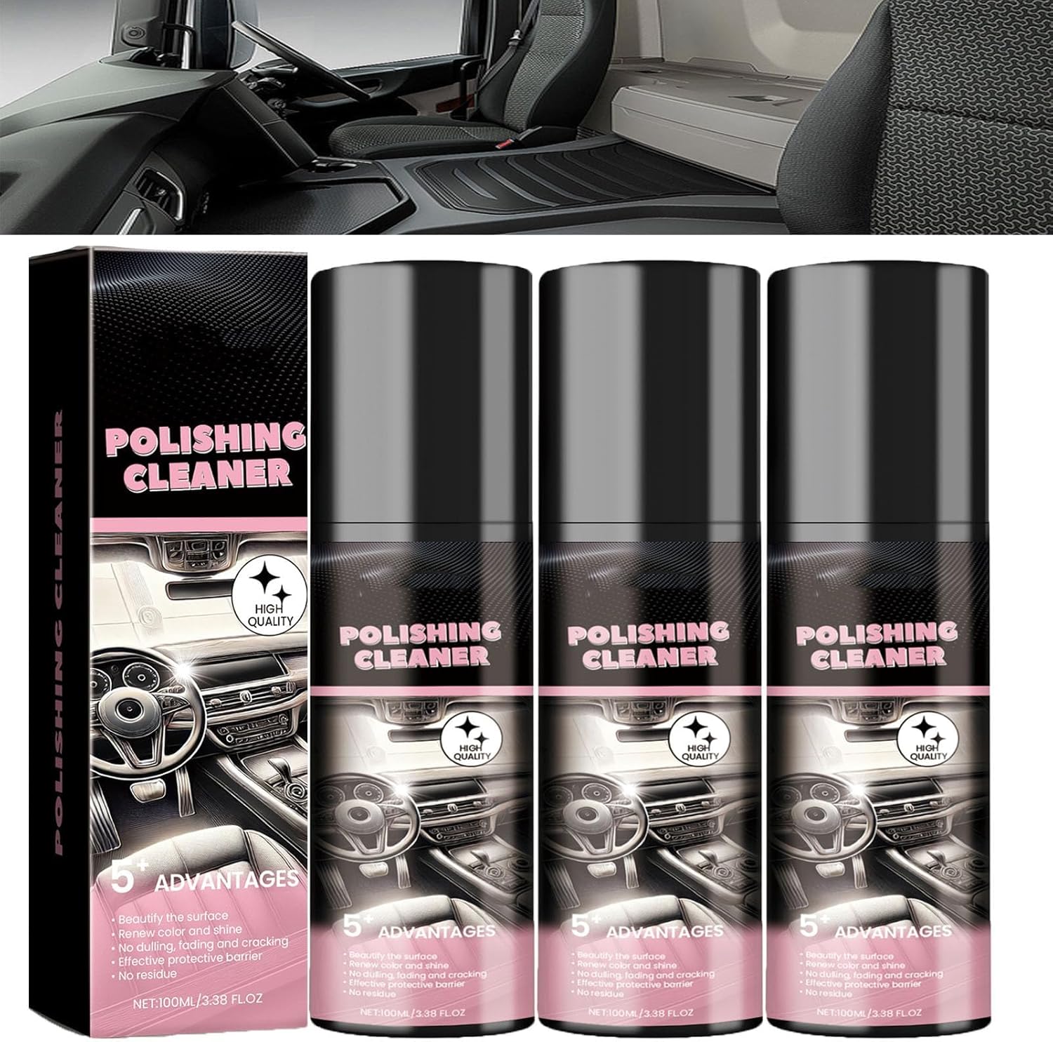 Polishing Cleaner Car Interior,Car Interior Detailer Spray,Vehicle ...