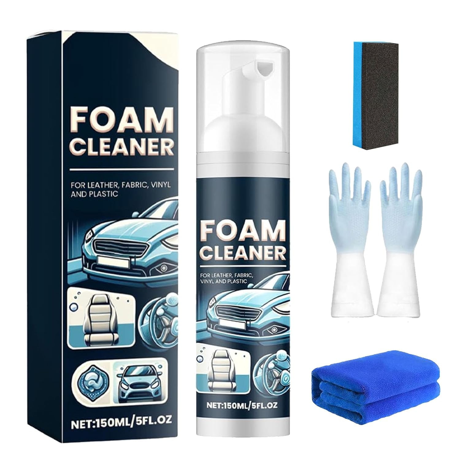 Polishing Cleaner Car Interior, Multipurpose Car Leather seat Interior ...