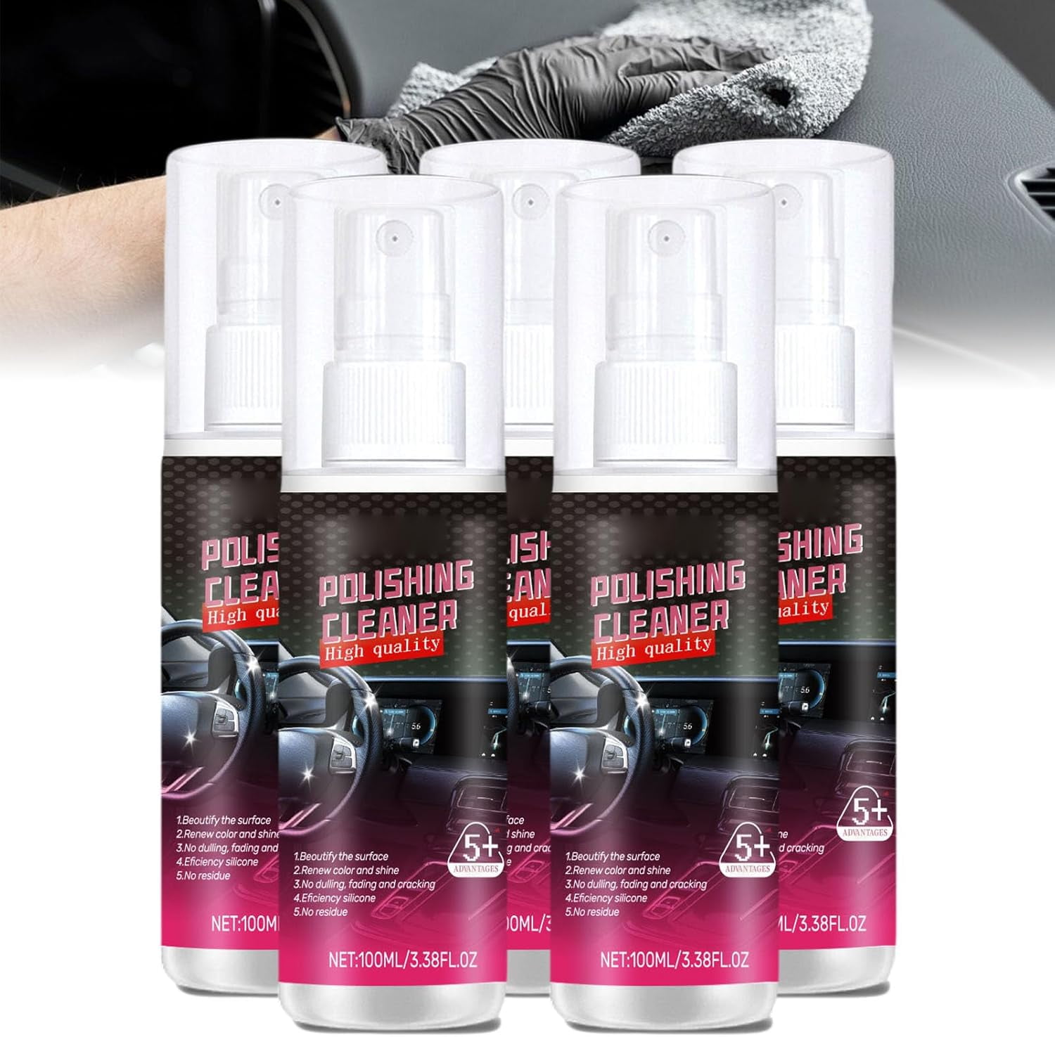 Polishing Cleaner Car Interior Spray,Car Interior Detailer Spray ...