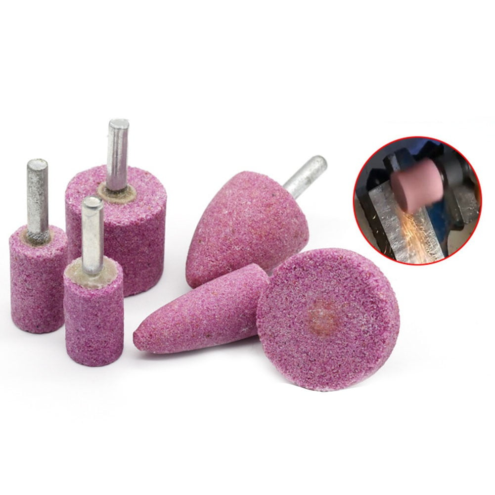 Polishing Head Abrasive Mounted Stone 6Mm Shank Electric Grinding Stone ...