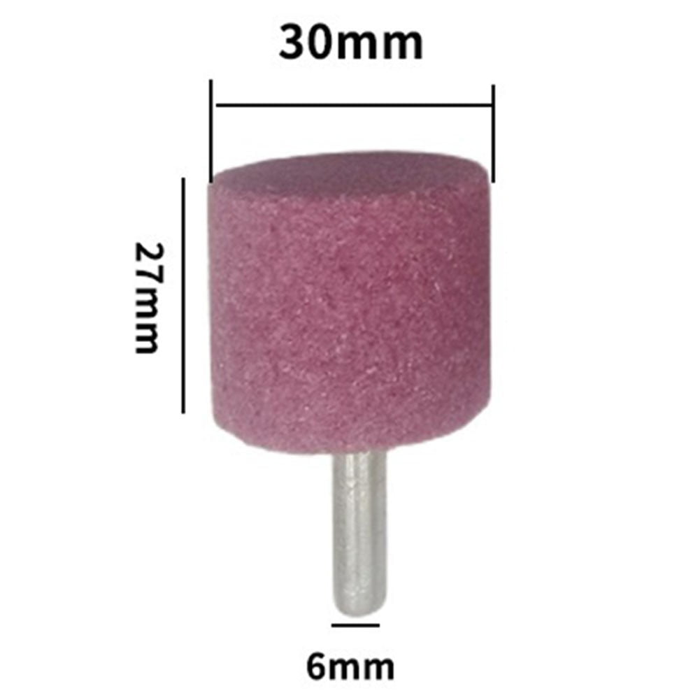 Polishing Head Abrasive Mounted Stone 6mm Shank Electric Grinding Stone ...